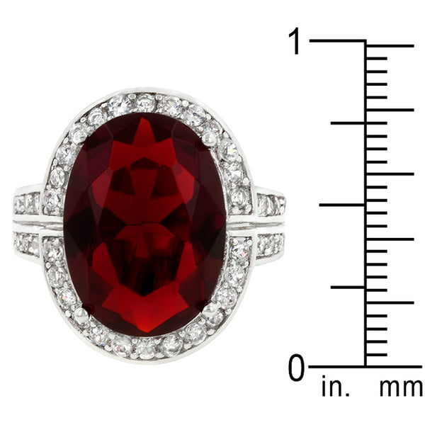 Ruby Red Cocktail Ring - J GOODIN